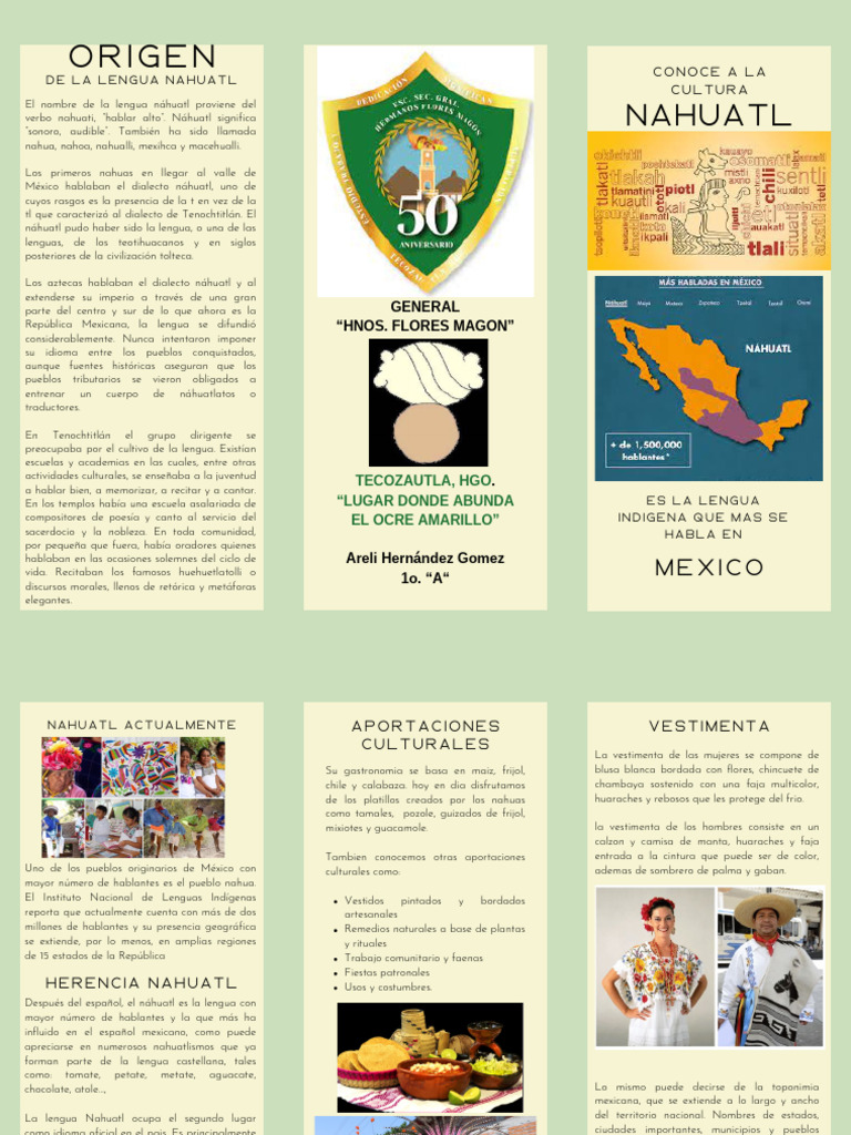 Folleto Cultura Nahua | PDF | Náhuatl | México