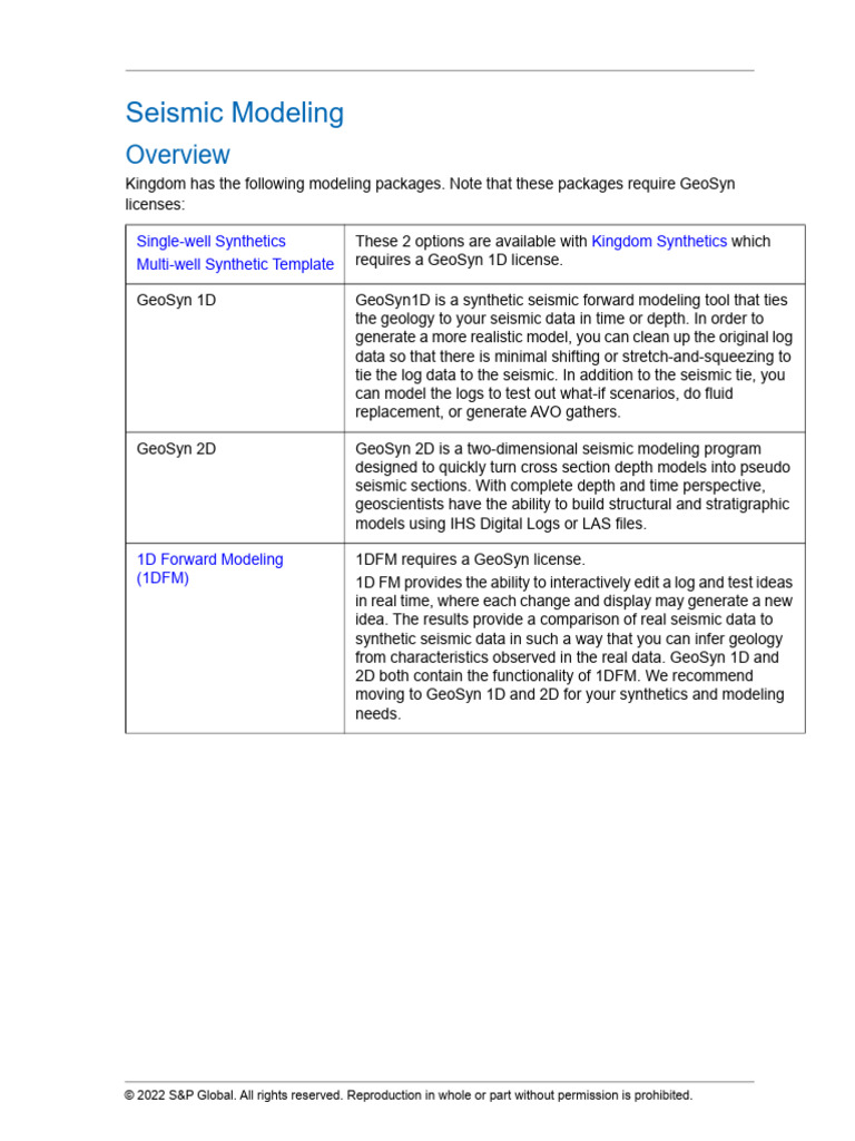 Synthetic Seismograms | PDF