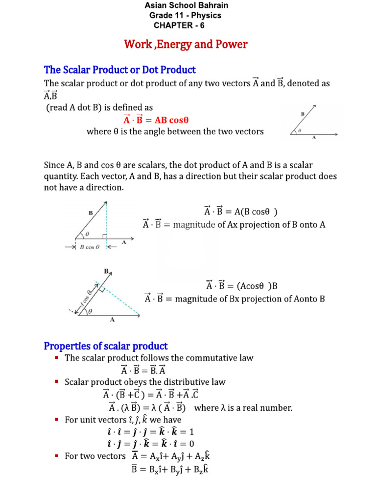 2chapter 6-Work Energy Power | PDF