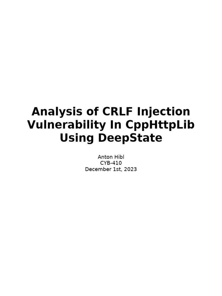 Deepstate Analysis Cpphttplib Report | PDF | Computer Security | Security