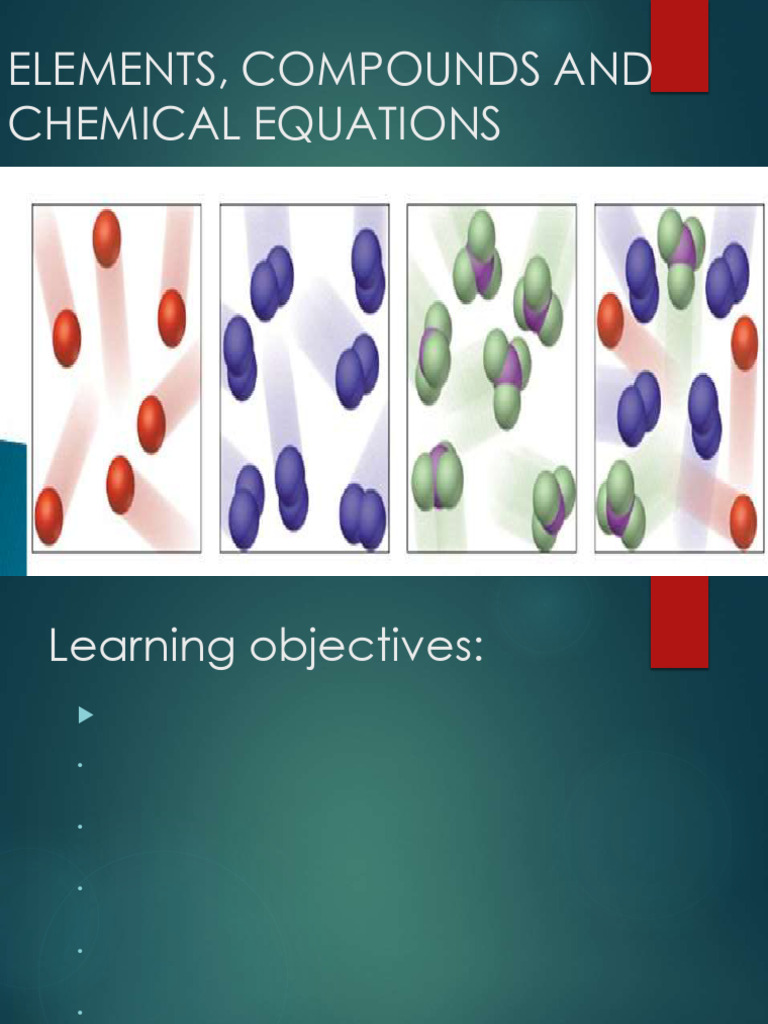 DAY4 PPT Elements Compounds and Chemical EquationA (Read-Only) | PDF ...