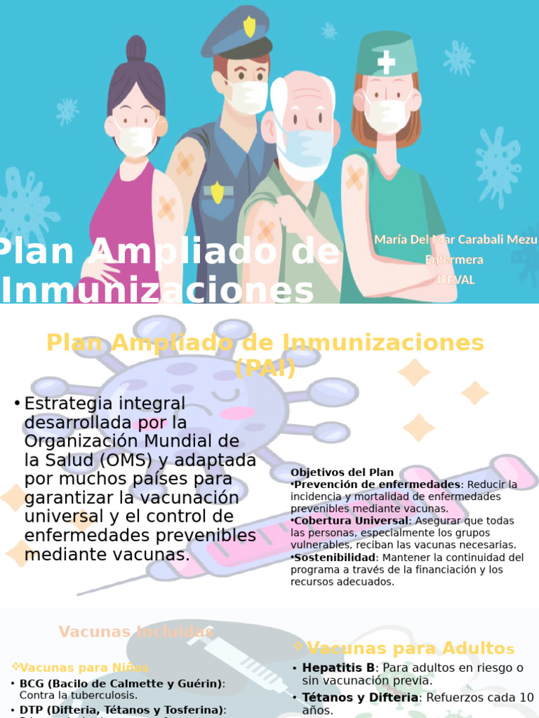 Plan Ampliado de Inmunizaciones | PDF | Vacunas | Virología