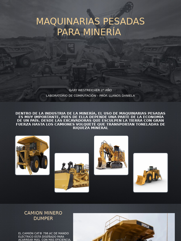 Maquinarias Pesadas para Minería | PDF | Tecnología
