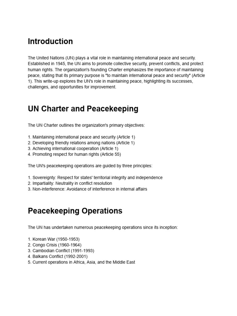 UN | PDF | United Nations | International Relations