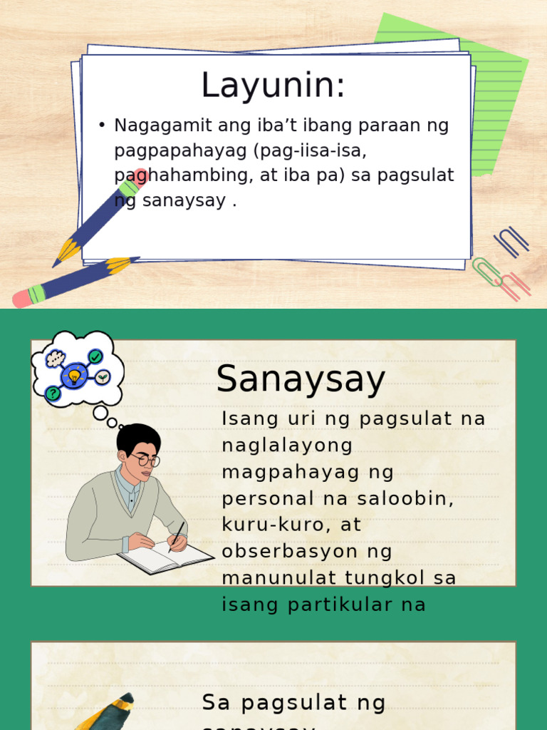 Ibat Ibang Uri NG Pagpapahayag at Mga Pagsasanay | PDF