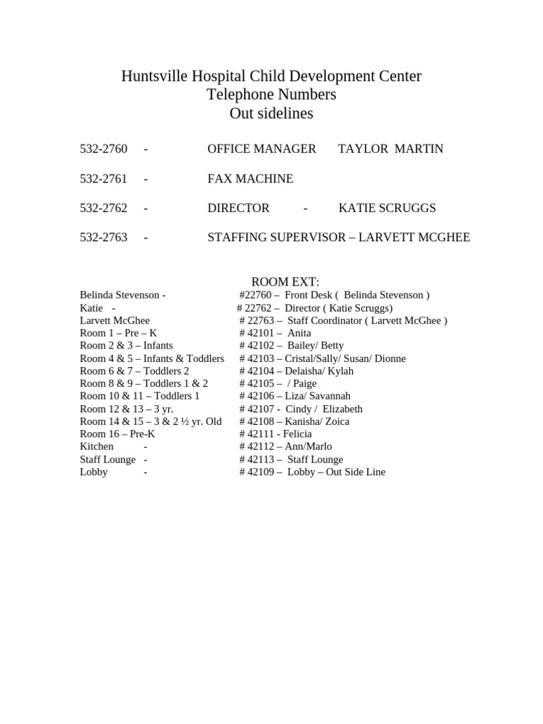 Teacher Room Extension Numbers 2024 | PDF