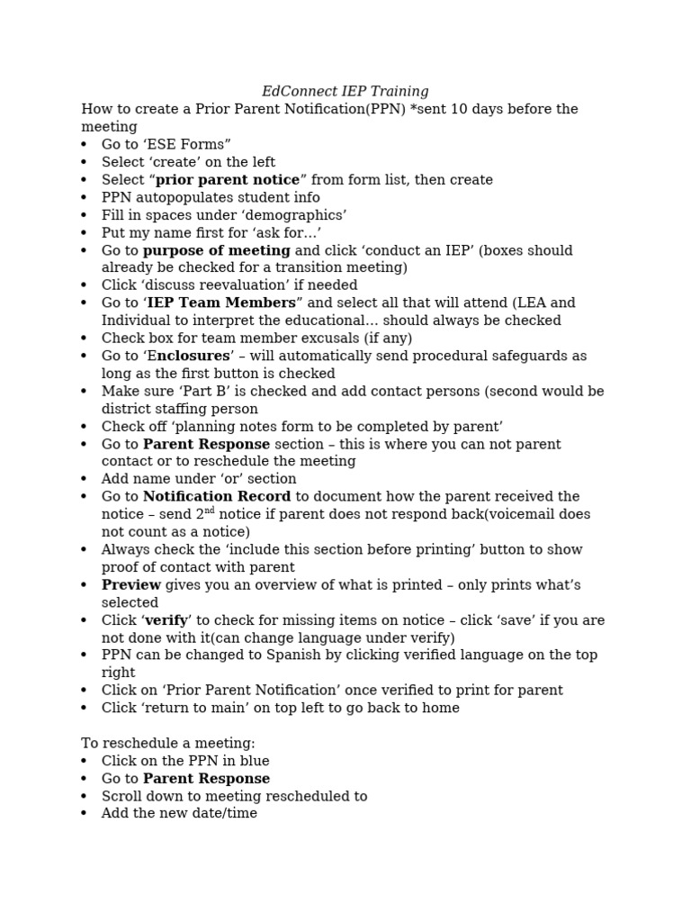 EdConnect Training | PDF