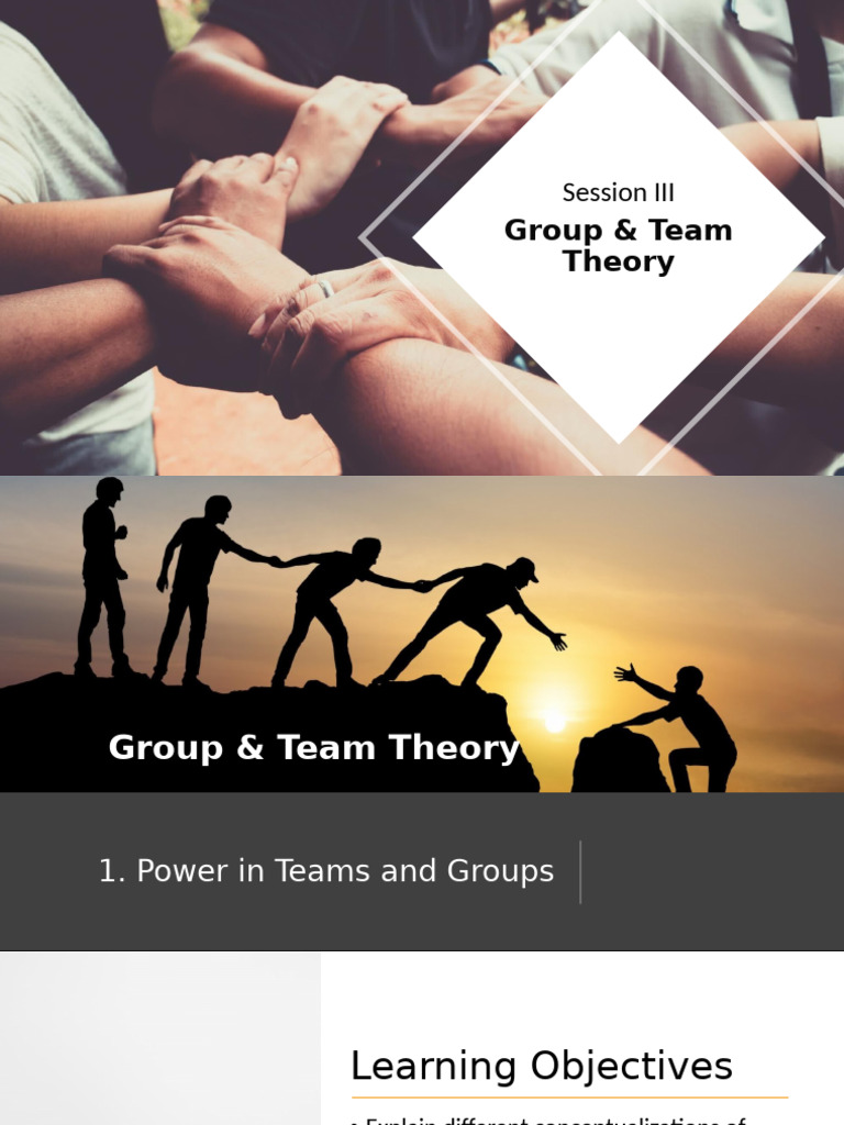 Session 3 - Group - Team Theory - Lesson 9 - Power in Teams and Groups ...