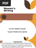 Overview of Spivak's Subaltern Theory | PDF | Postcolonialism ...