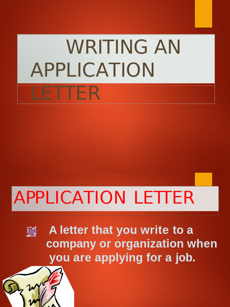 WRITING AN APPLICATION LETTER (Autosaved) | PDF | Business