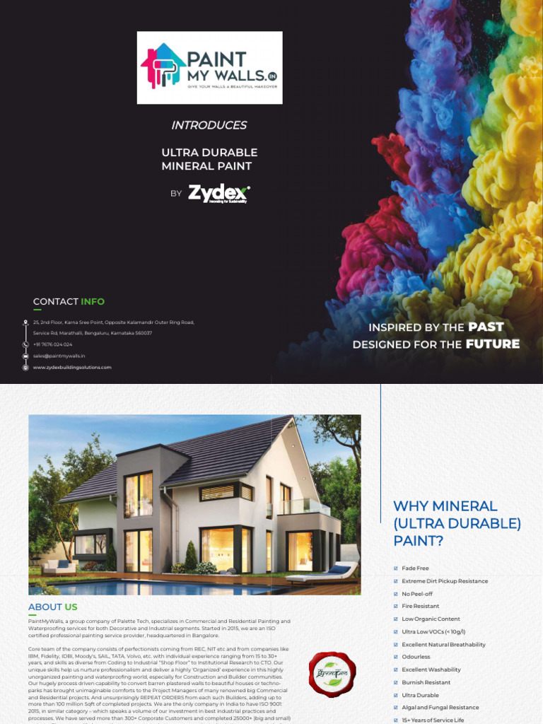 Mineral Paints Zydex | PDF