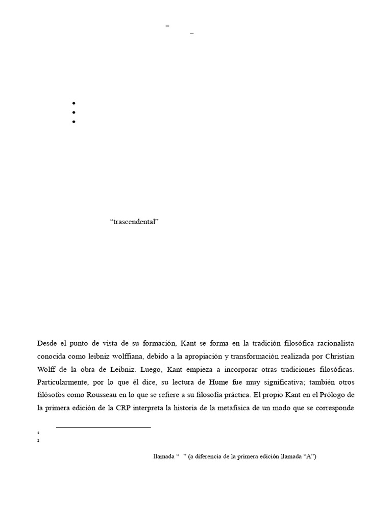 Filosofía Crítica de Kant: Introducción | PDF | Immanuel Kant | Metafísica