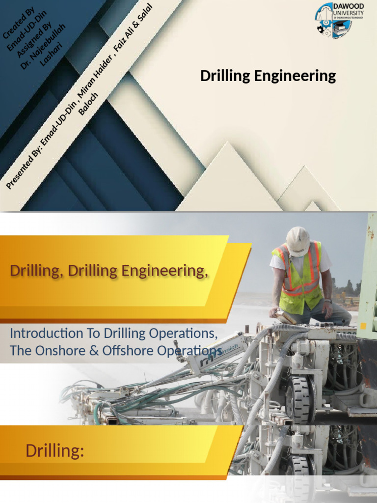 FOP Presentation 1 | PDF | Oil Well | Drilling