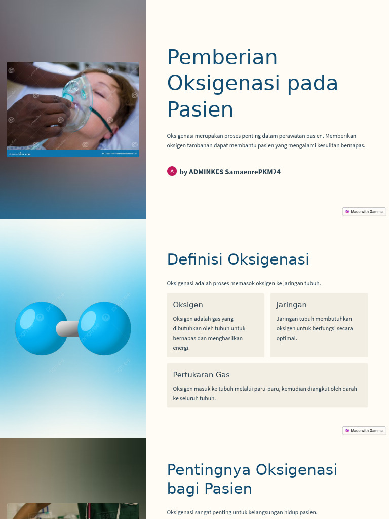 Pemberian Oksigenasi Pada Pasien | PDF | Pengembangan Diri | Sains ...