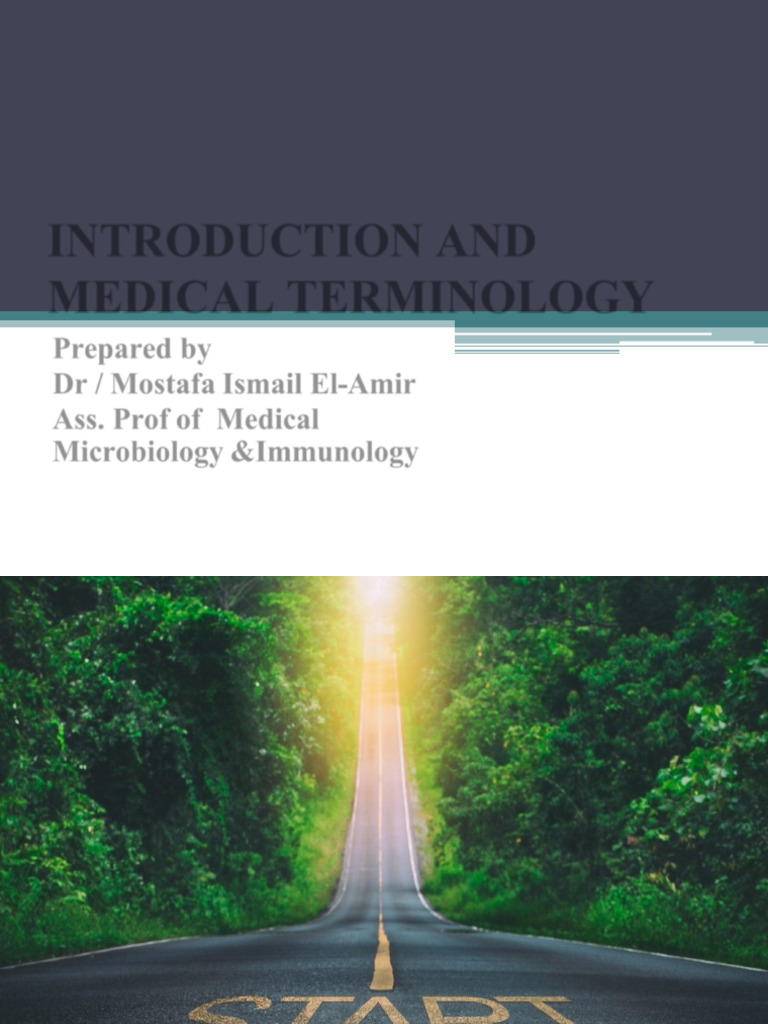 Medical Terminology First Lecture | PDF | Pathology | Microbiology