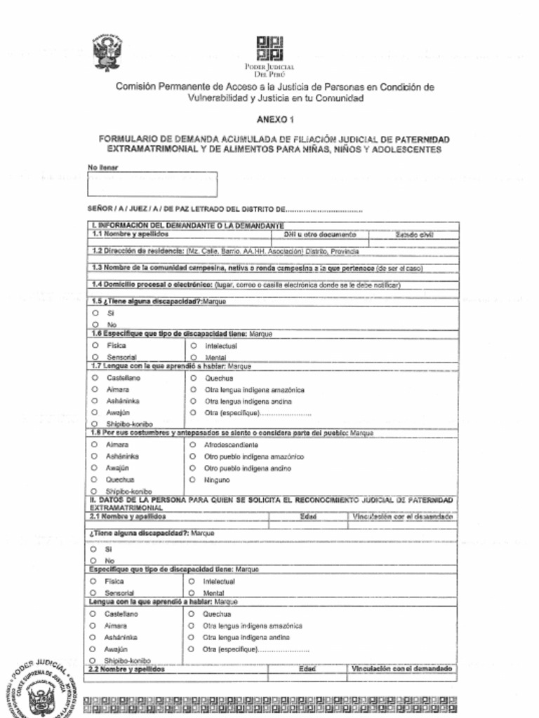 Formulario 01 PJ | PDF