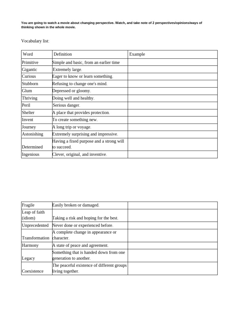 Family & Curiosity in 'The Croods' | PDF