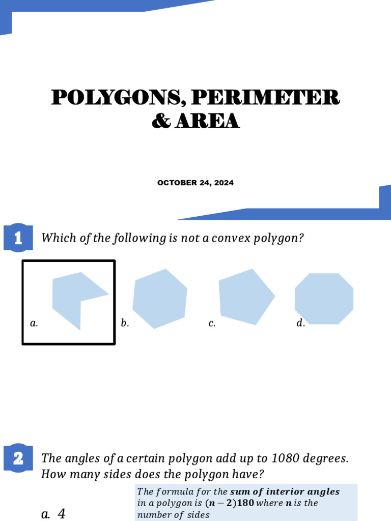 Oct. 24 2024 Math Review | PDF | Area | Geometric Shapes
