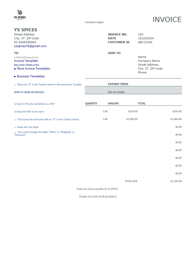 Finance Charge Invoice Simple | PDF | Receipt | Taxes