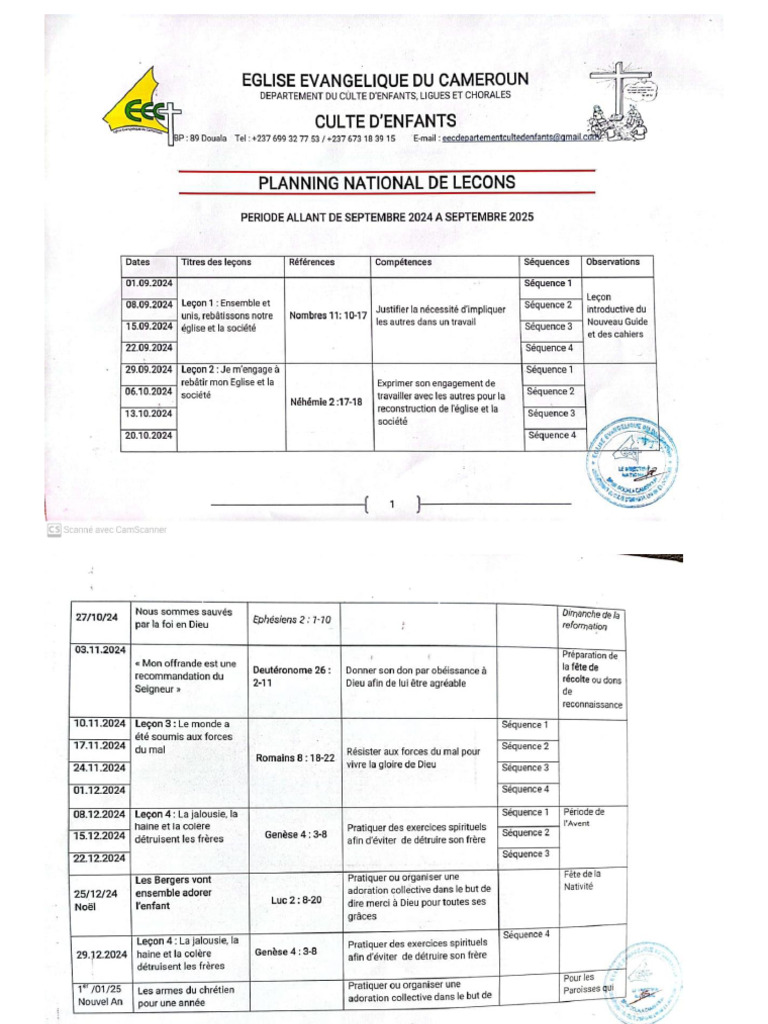 Planning lecons-CE | PDF