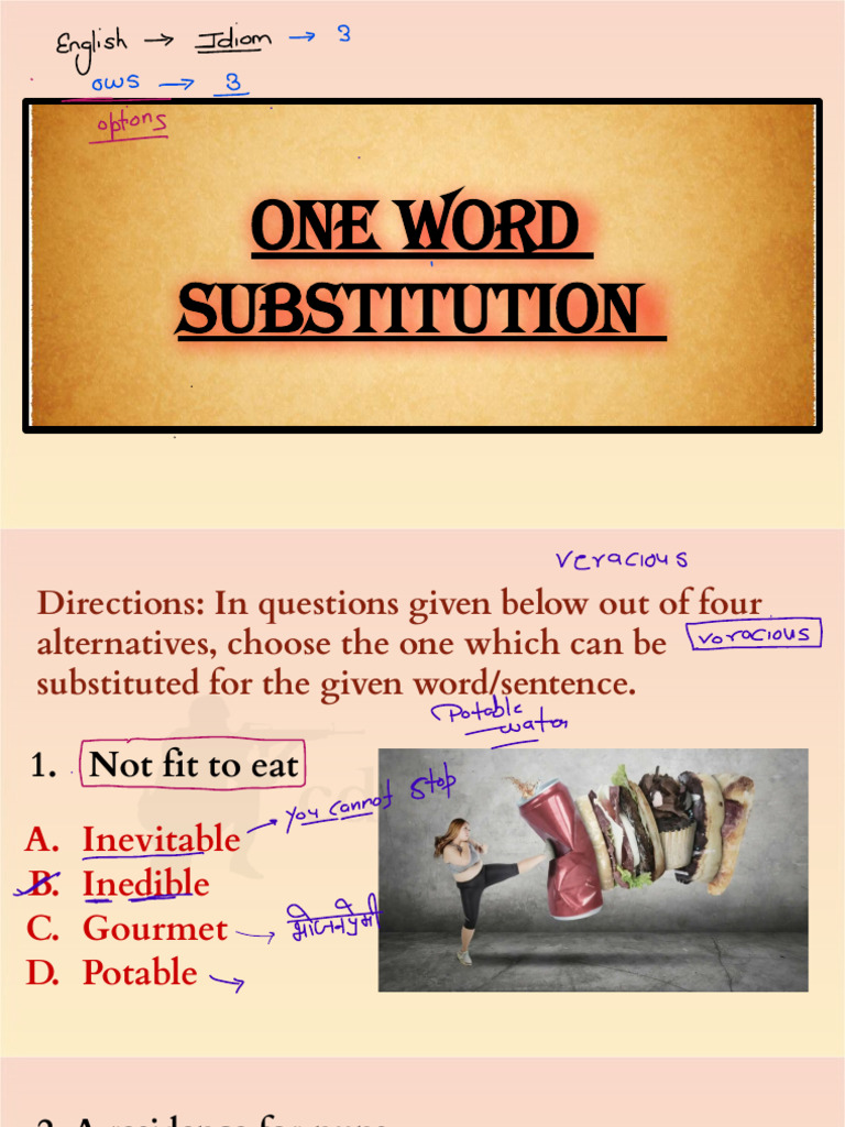 One Word Substitution | PDF | Philosophy