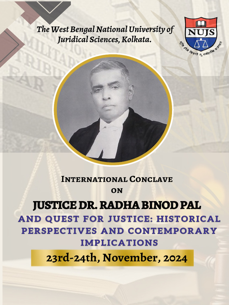 International Conclave On Radha Binod Pal 1 | PDF | Justice | Crime & Violence