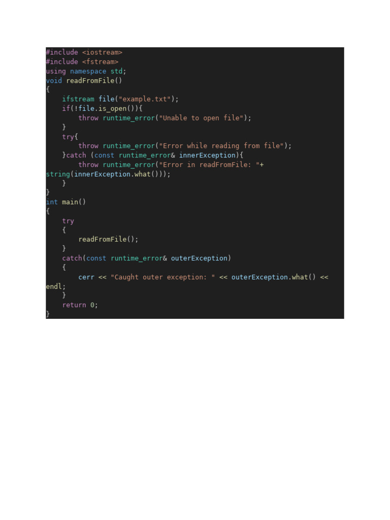 21 Nested Exceptions | PDF | Teaching Methods & Materials | Technology ... 21 Nested Exceptions | PDF | Teaching Methods & Materials | Technology ...