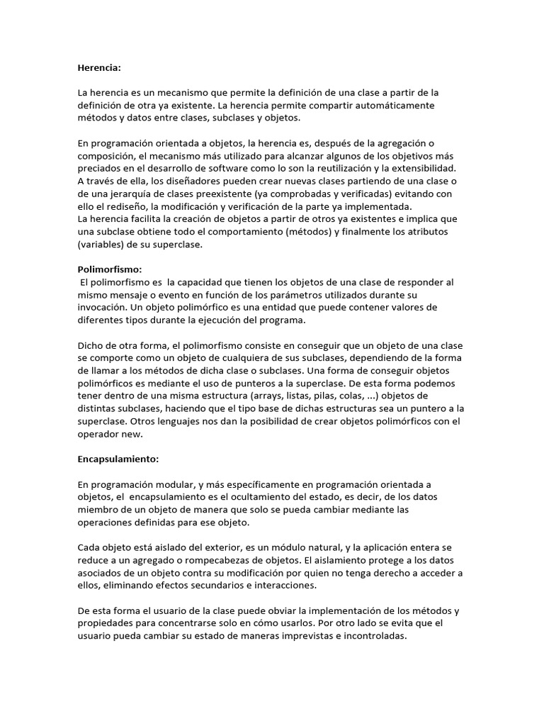 exposicion 1 | PDF | Herencia (Programación Orientada a Objetos) | Objeto (informática)