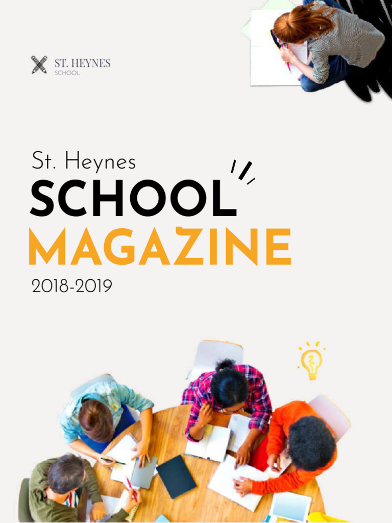 Modern School Magazine Template | PDF