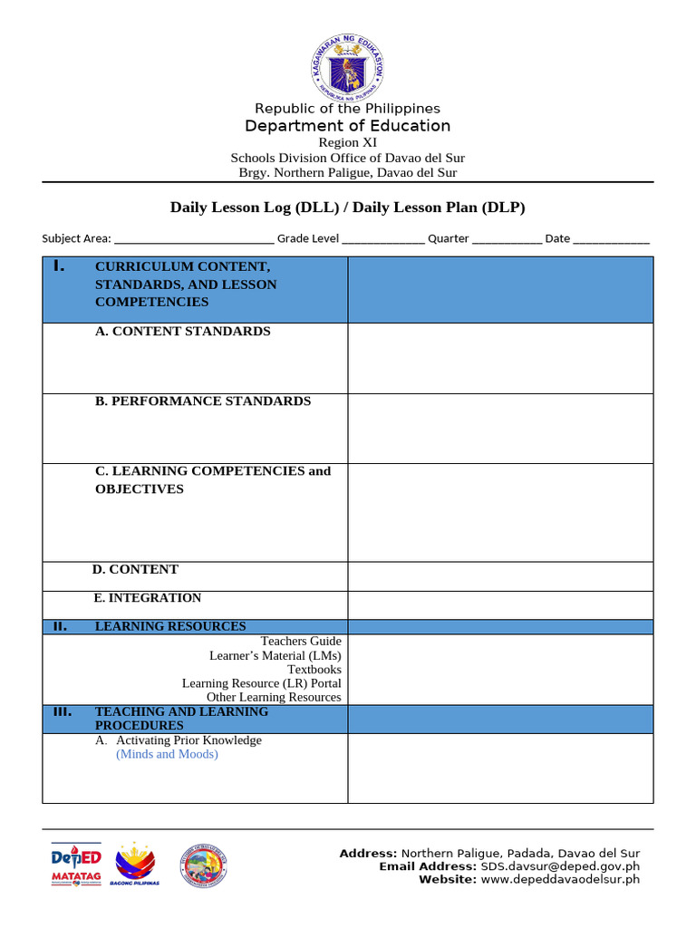 DLL New English Format | PDF