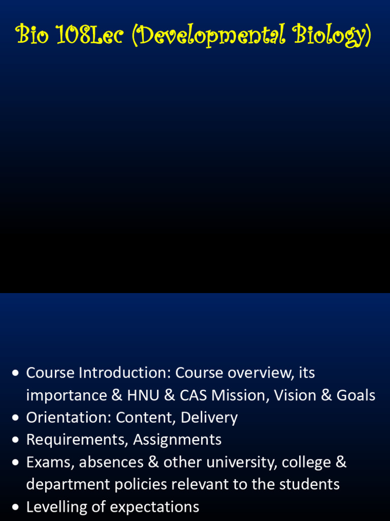DEVELOPMENTAL BIO Lec - Introduction To Dev. Bio | PDF | Developmental ... DEVELOPMENTAL BIO Lec - Introduction To Dev. Bio | PDF | Developmental ...