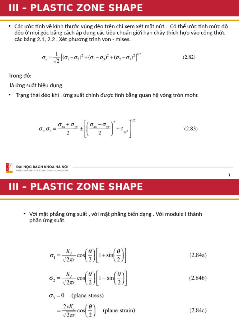 Plastic Zone Shape | PDF
