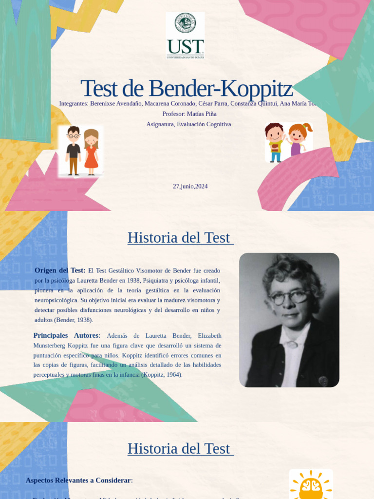 Bender Koppitz. Avendaño Coronado Parra Quintui Toro. | PDF | Percepción | Sicología