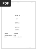 RTT Gr11 TEORIE Vraestel Nov2020 StudyOpp | PDF