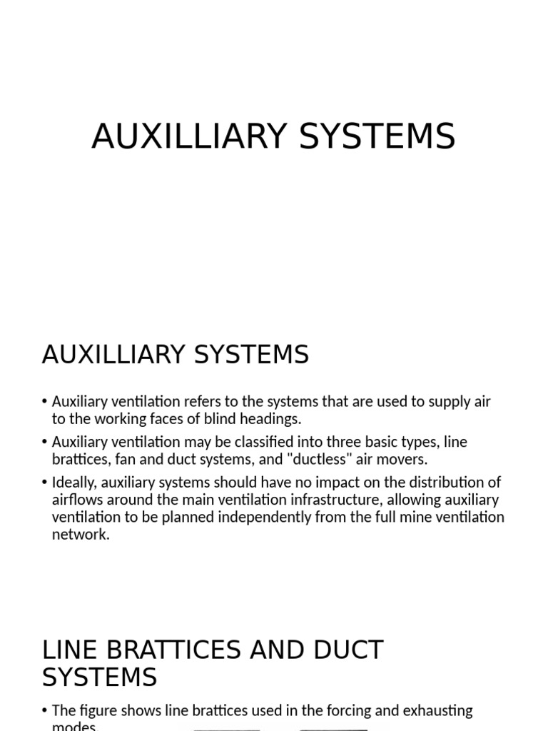Auxilliary Systems | PDF | Duct (Flow) | Mechanical Engineering