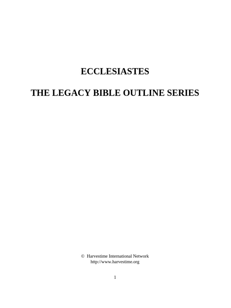 Eclesiastes | PDF | Ecclesiastes | Wisdom