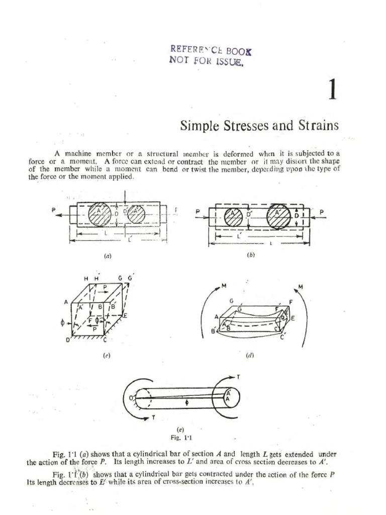 Simple Stress and Strain | PDF