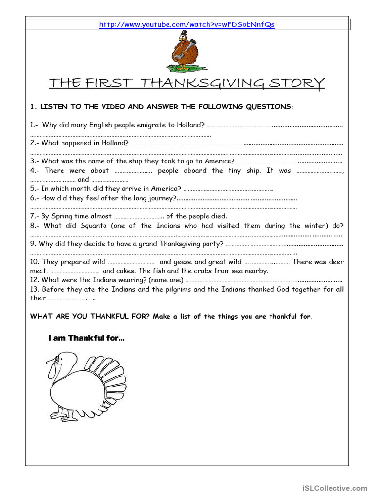 The First Thanksgiving Story | PDF | Gratitude | Thanksgiving