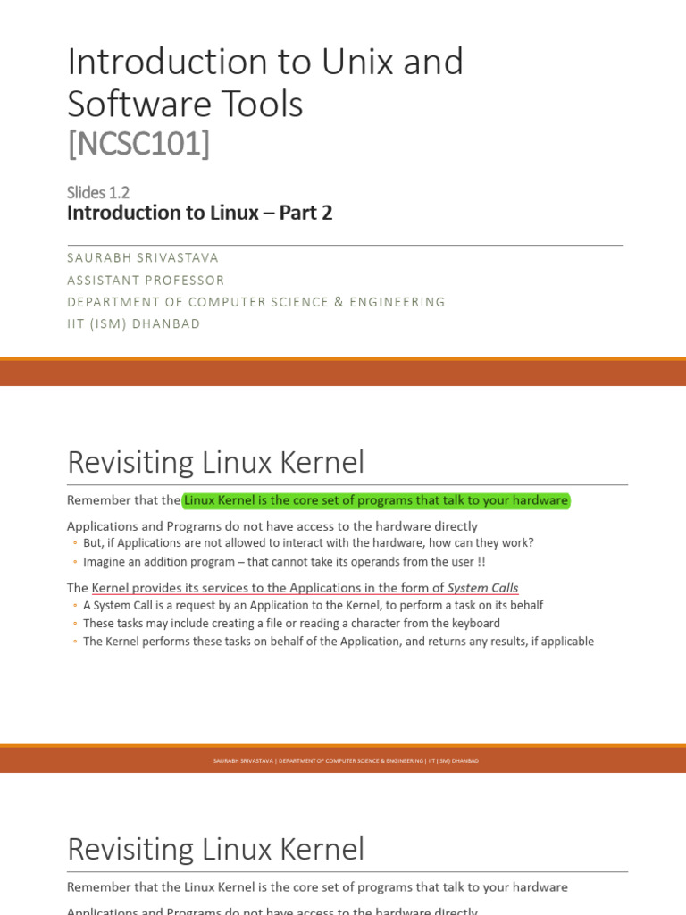 1.2 Introduction To Linux - Part 2 | PDF | Computer File | Computer Terminal