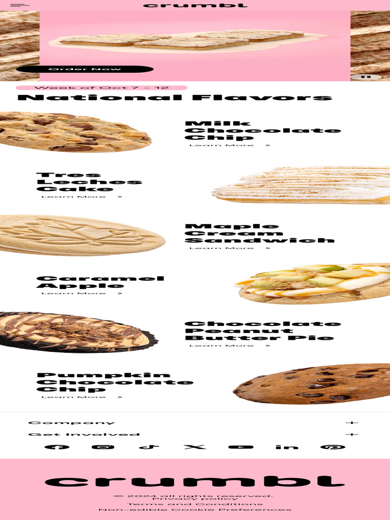 Crumbl Cookies - Freshly Baked & Delivered Cookies | PDF