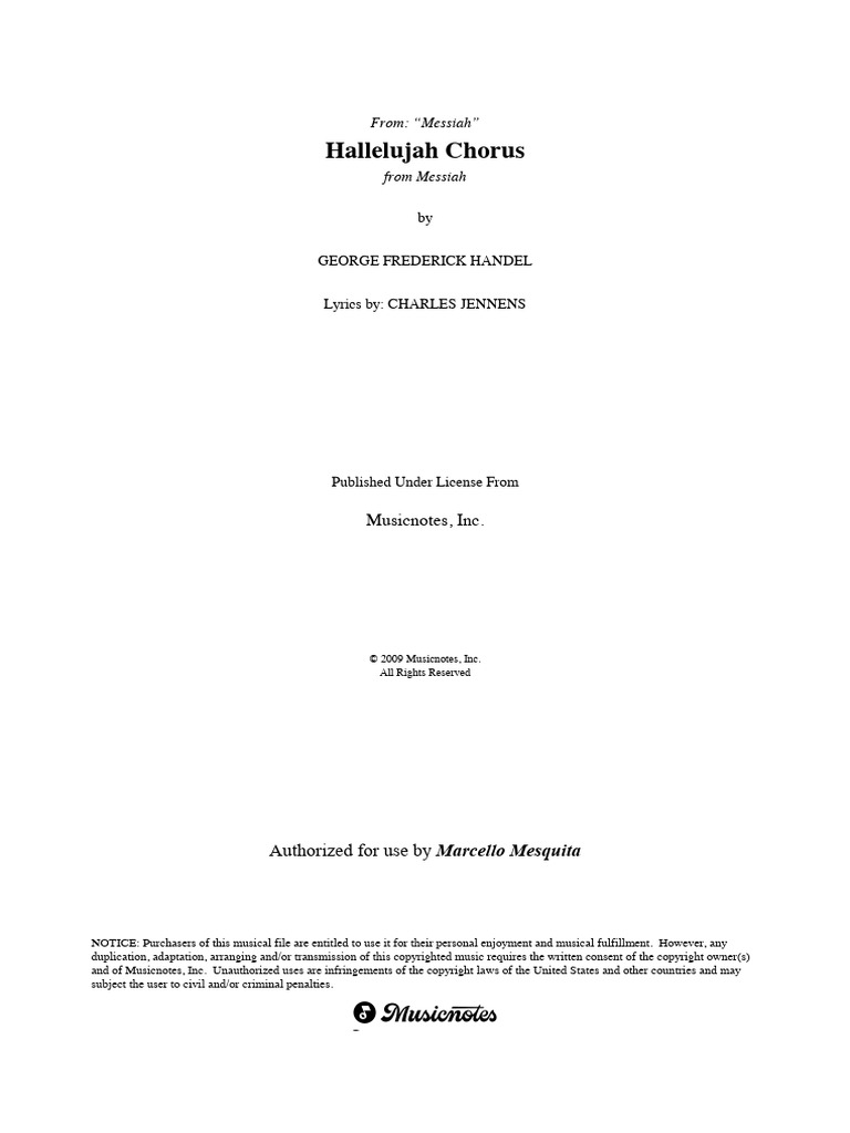 Hallelluya Cifrada | PDF