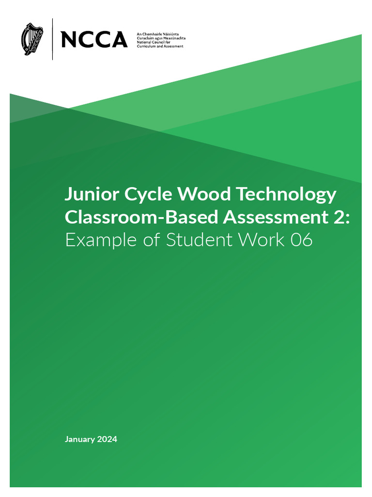 Junior Cycle Wood Tech Assessment | PDF