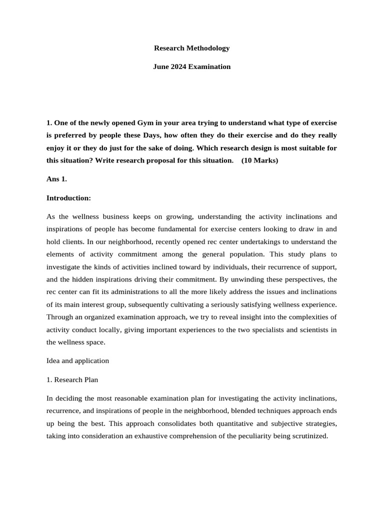 Rreasearch Methodology Jun24 | PDF | Methodology | Information