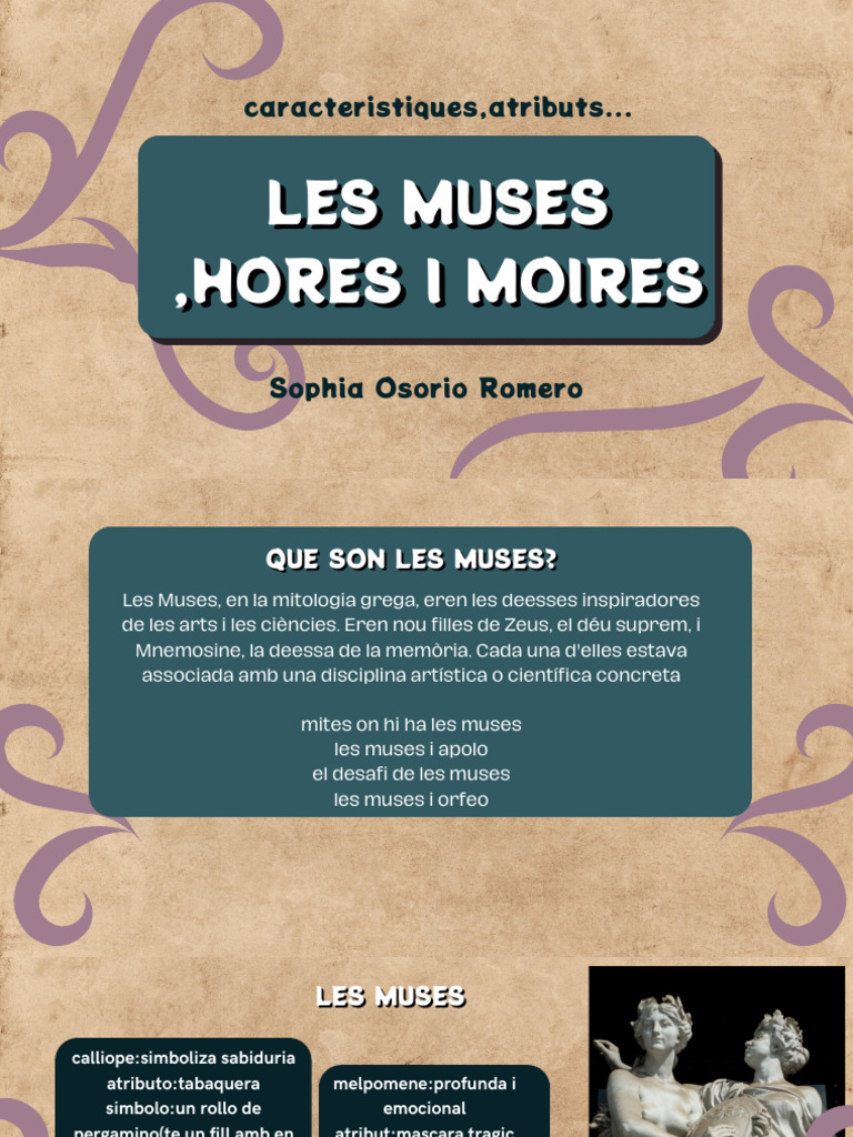 Les Muses, Hores I Moires | PDF