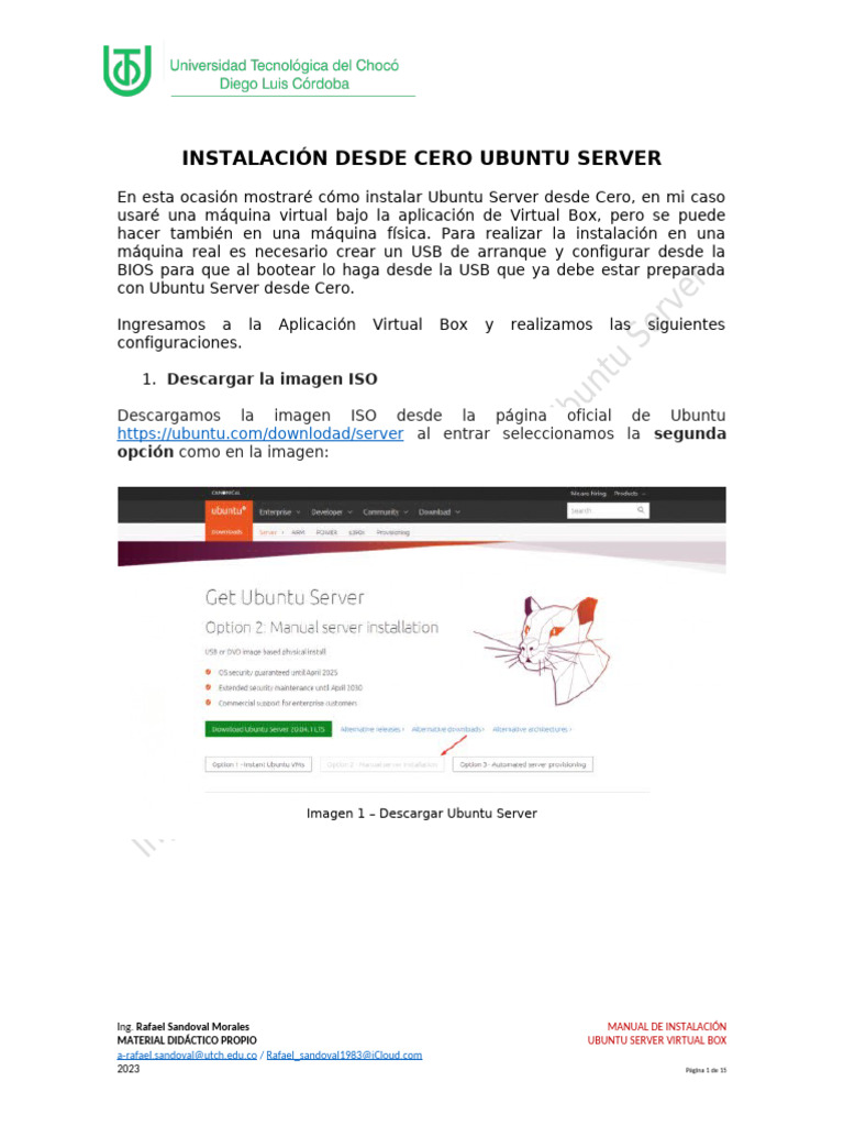 Instalación Desde Cero Ubuntu Server | PDF | Servidor (Computación ...