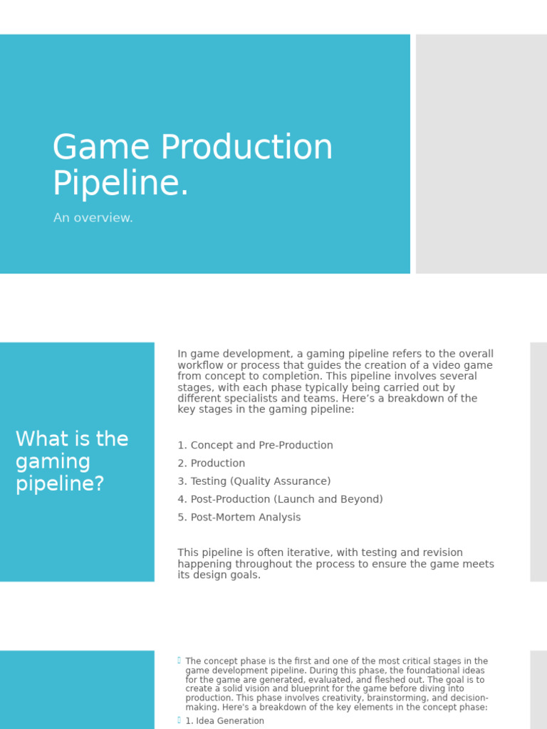 Game Production Pipeline. | PDF | Texture Mapping | Shader