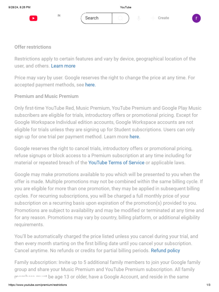 You Tube | PDF | Subscription Business Model | You Tube