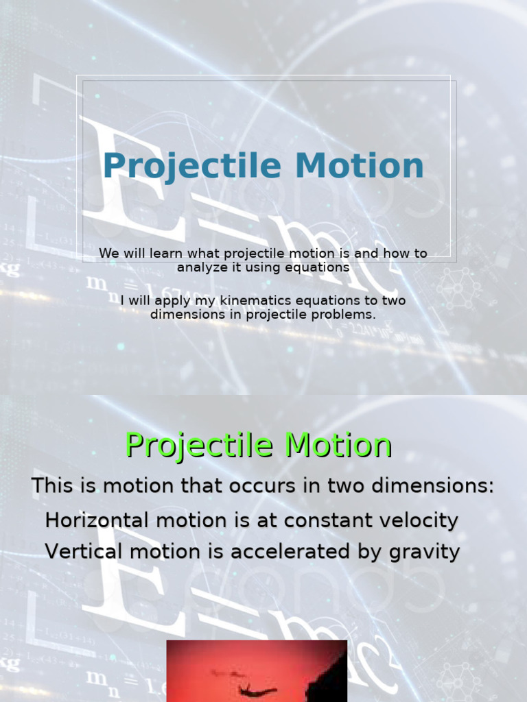 Understanding Projectile Motion Basics | PDF