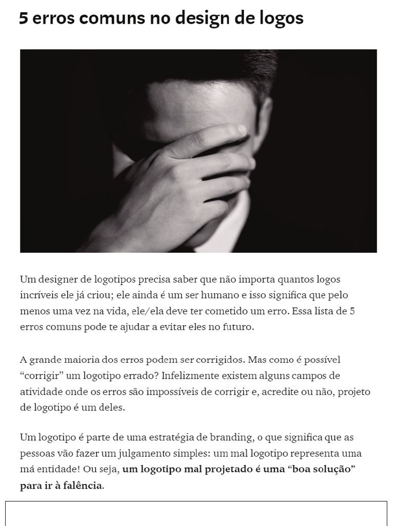 Logo - 5 Erros No Design de Logos | PDF