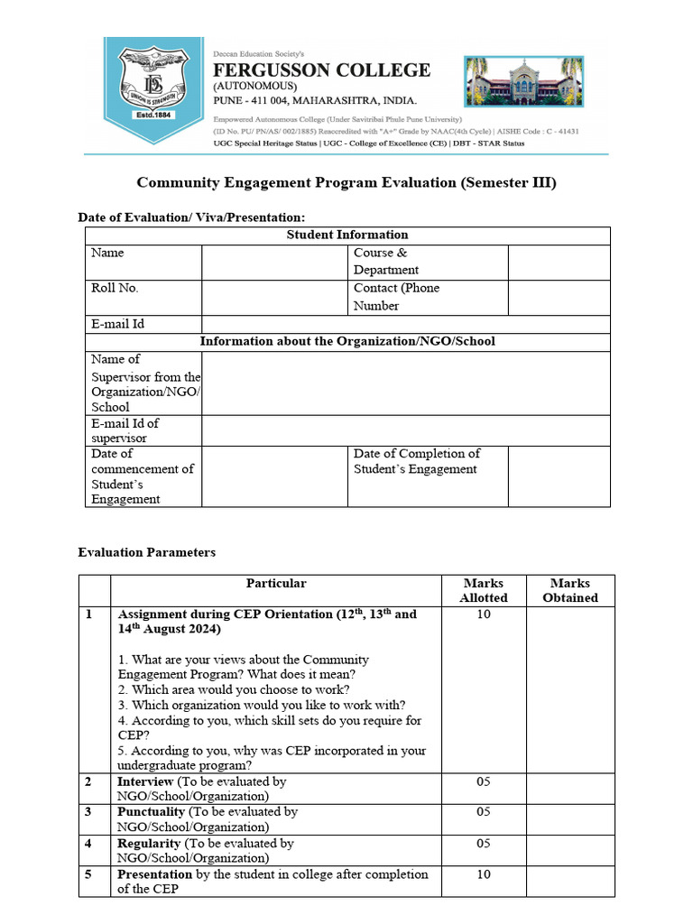 CEP Evaluation | PDF